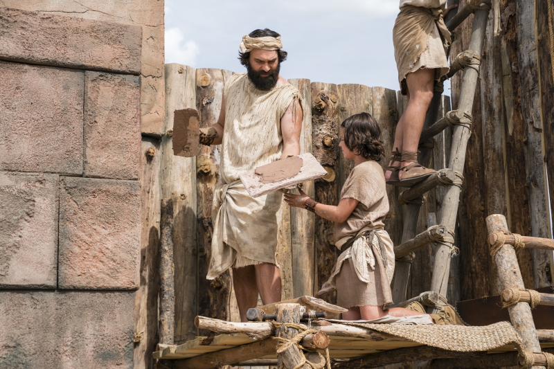 King Benjamin Testifies To His People on a Tower