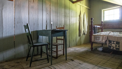 Peter and Mary Whitmer Log Home in Fayette, NY.