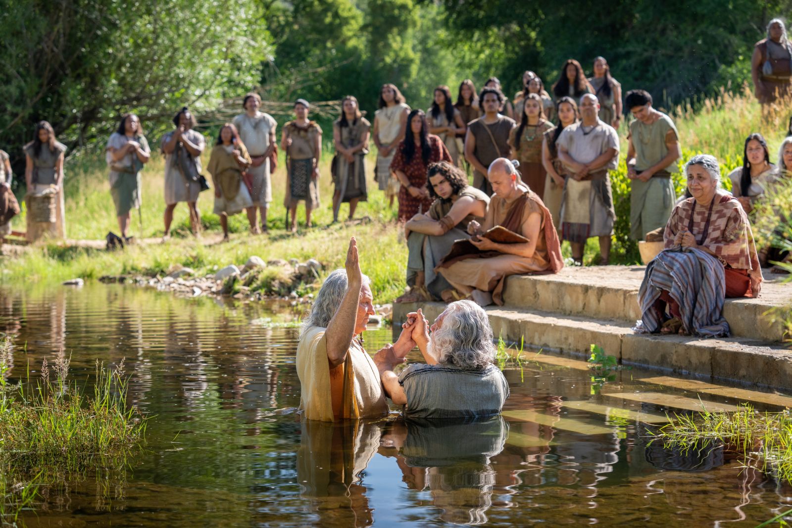 Nephi, Son of Nephi, Baptizes People in the Water