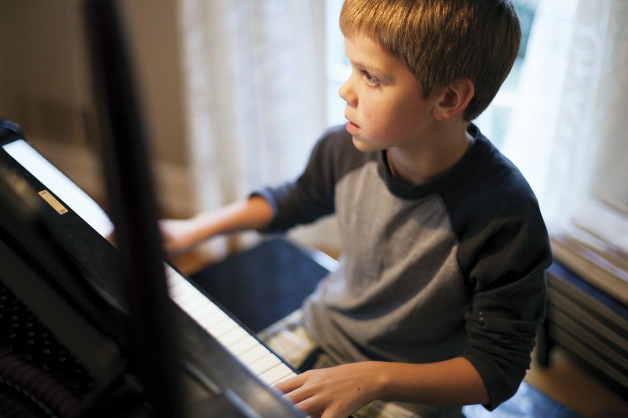 Boy Playing Piano