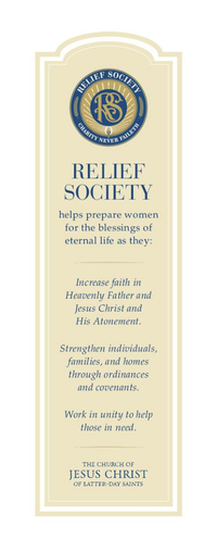 Relief Society Seal, Poster, and Bookmark