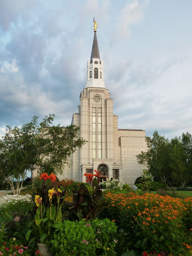 Brigham City Utah Temple in the Evening