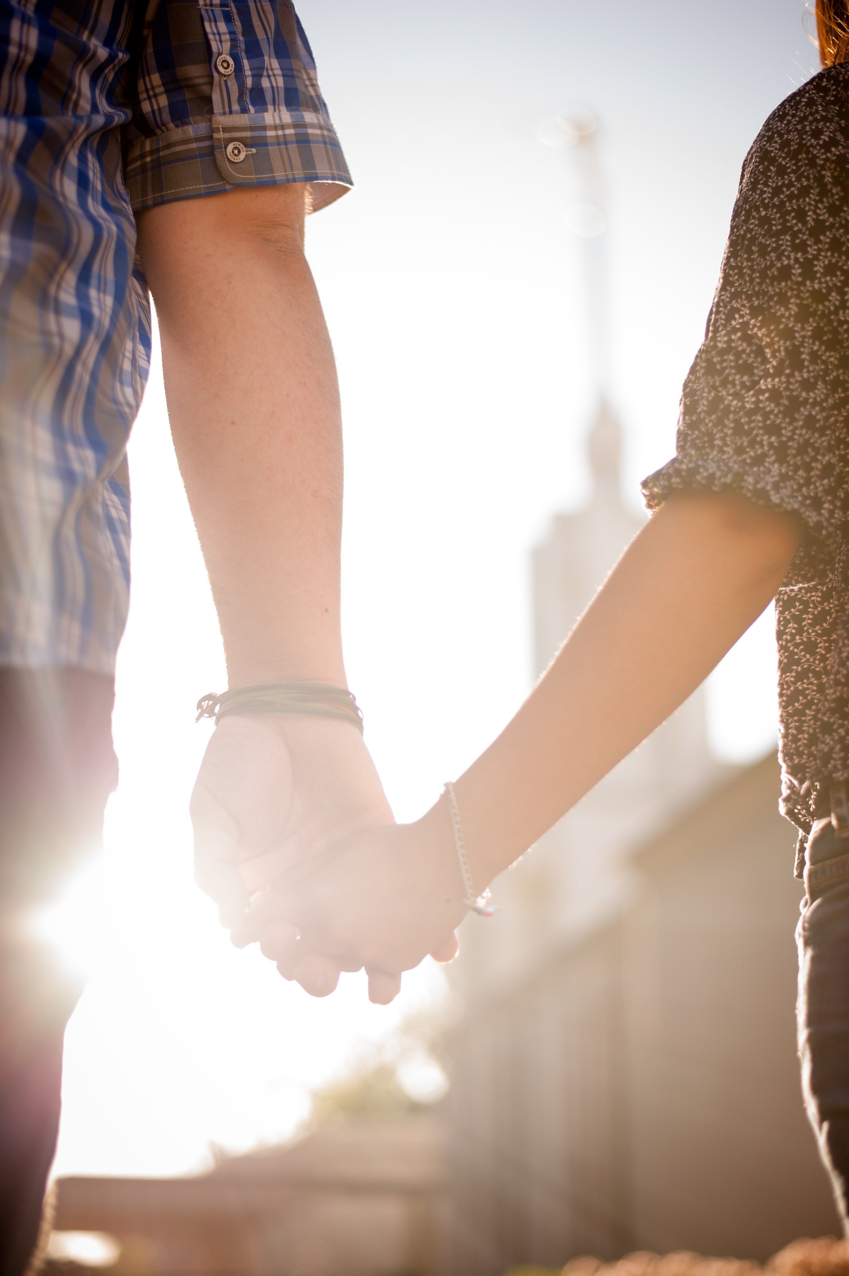 Holding Hands at the Temple