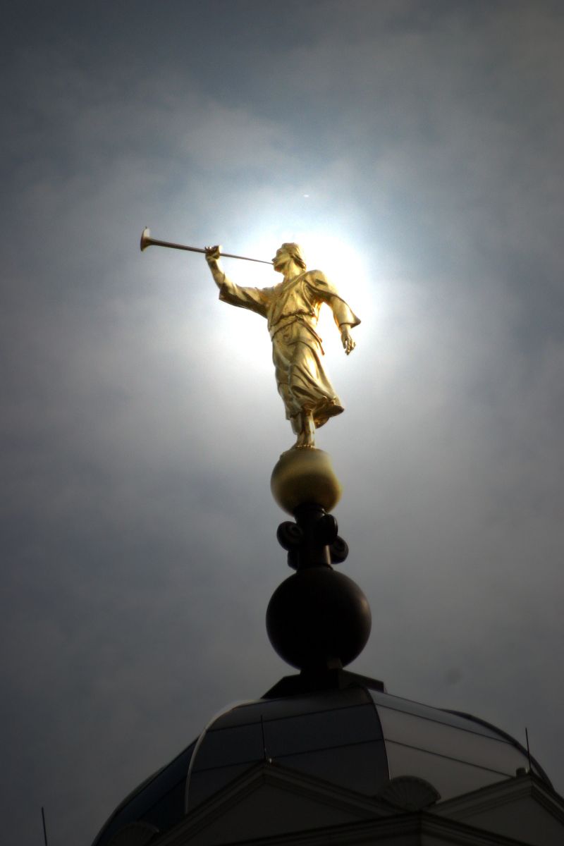 Angel Moroni on the Salt Lake Temple