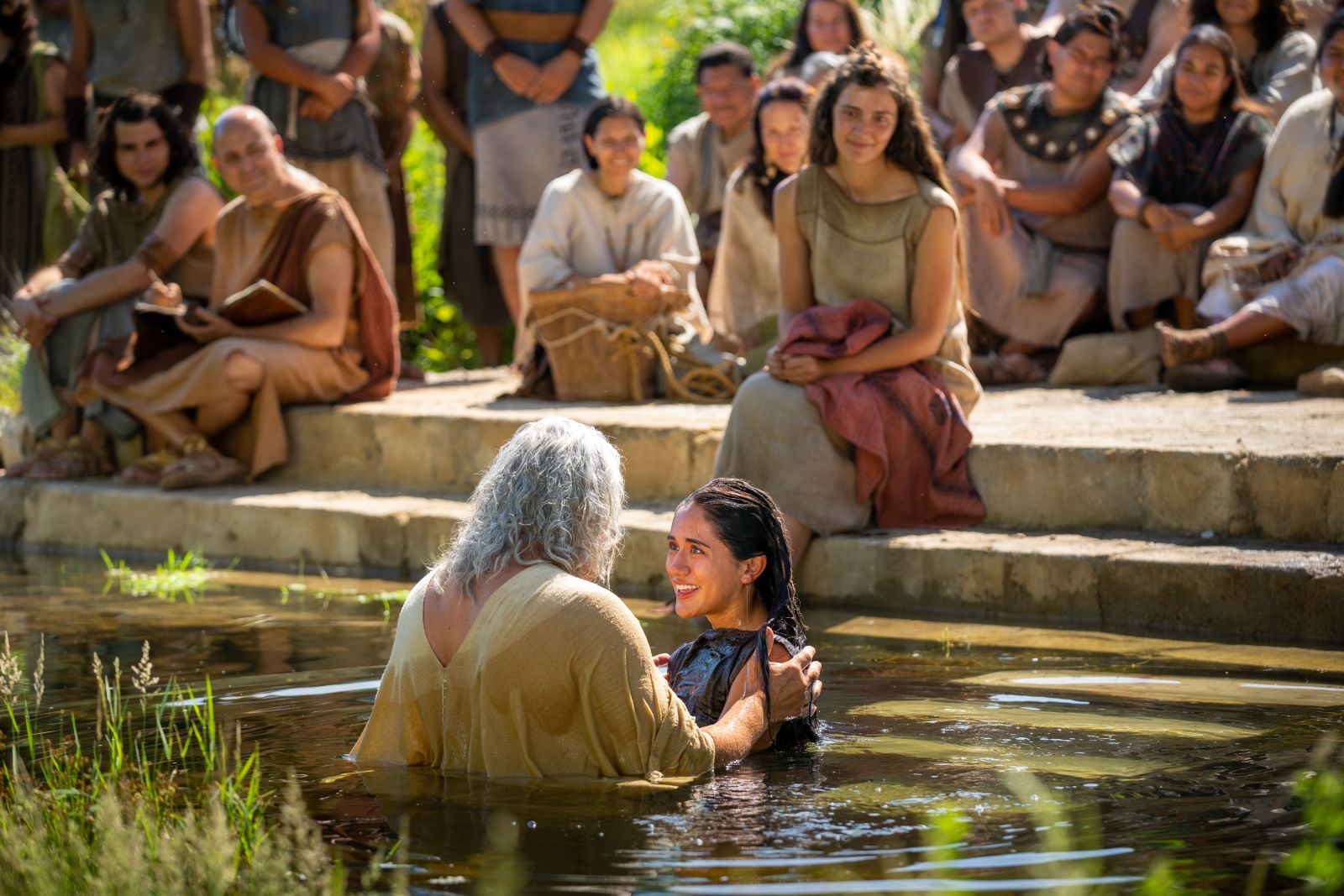 Nephi, Son of Nephi, Baptizes People in the Water