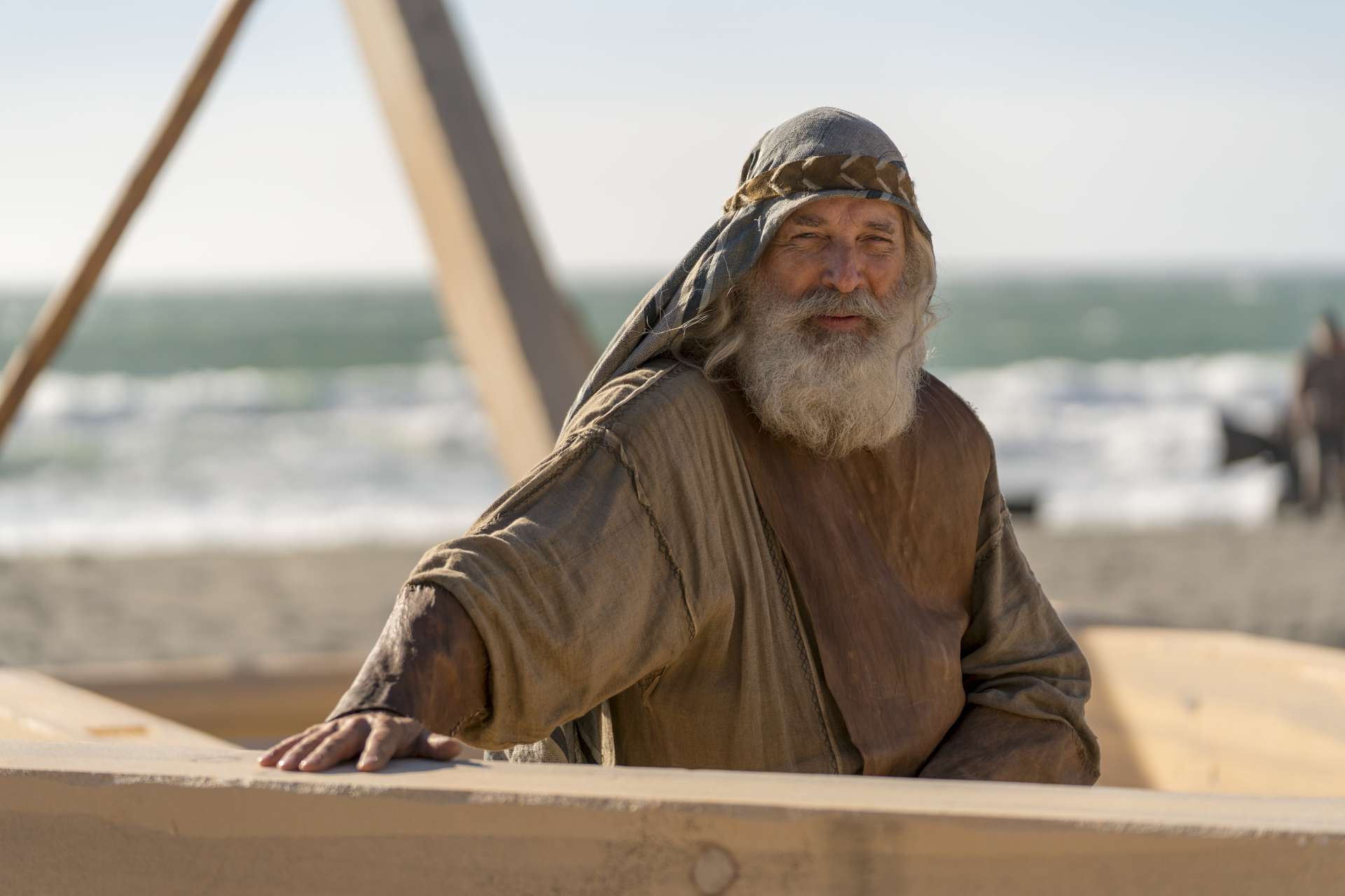 Lehi and his family traveling in the wilderness