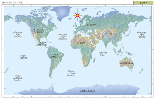 Mapa 7: Mapa ng Daigdig
