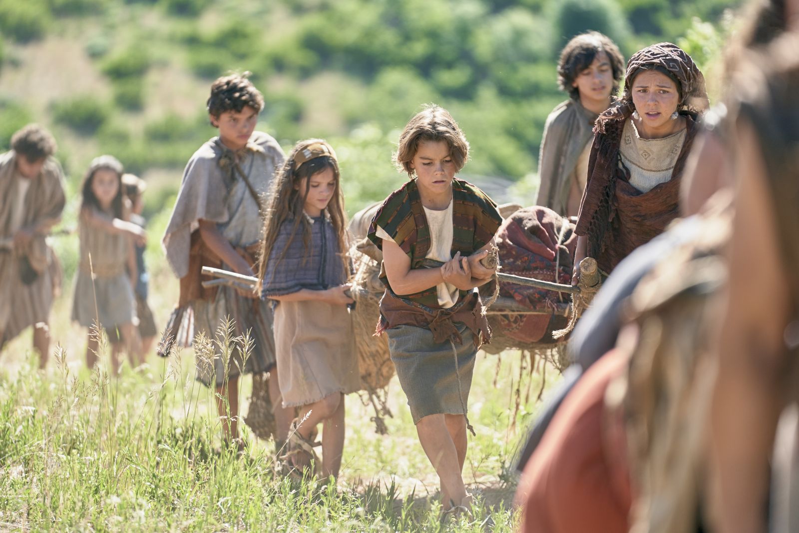 Nephites working on the temple