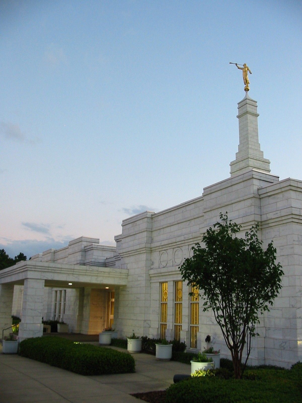 Birmingham Alabama Temple in the Evening