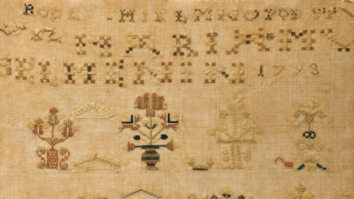 Mary Whitmer and Maria Louise Cowdery Samplers