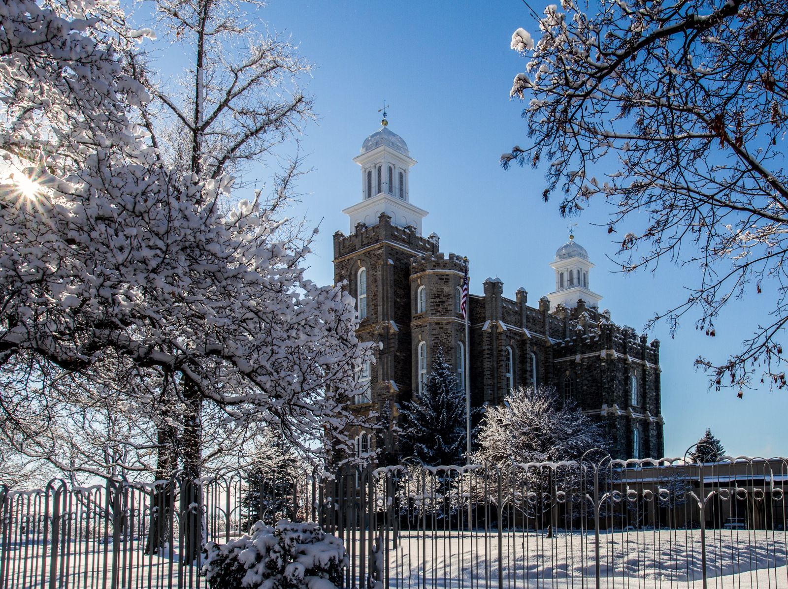 Logan Utah Temple in the Winter