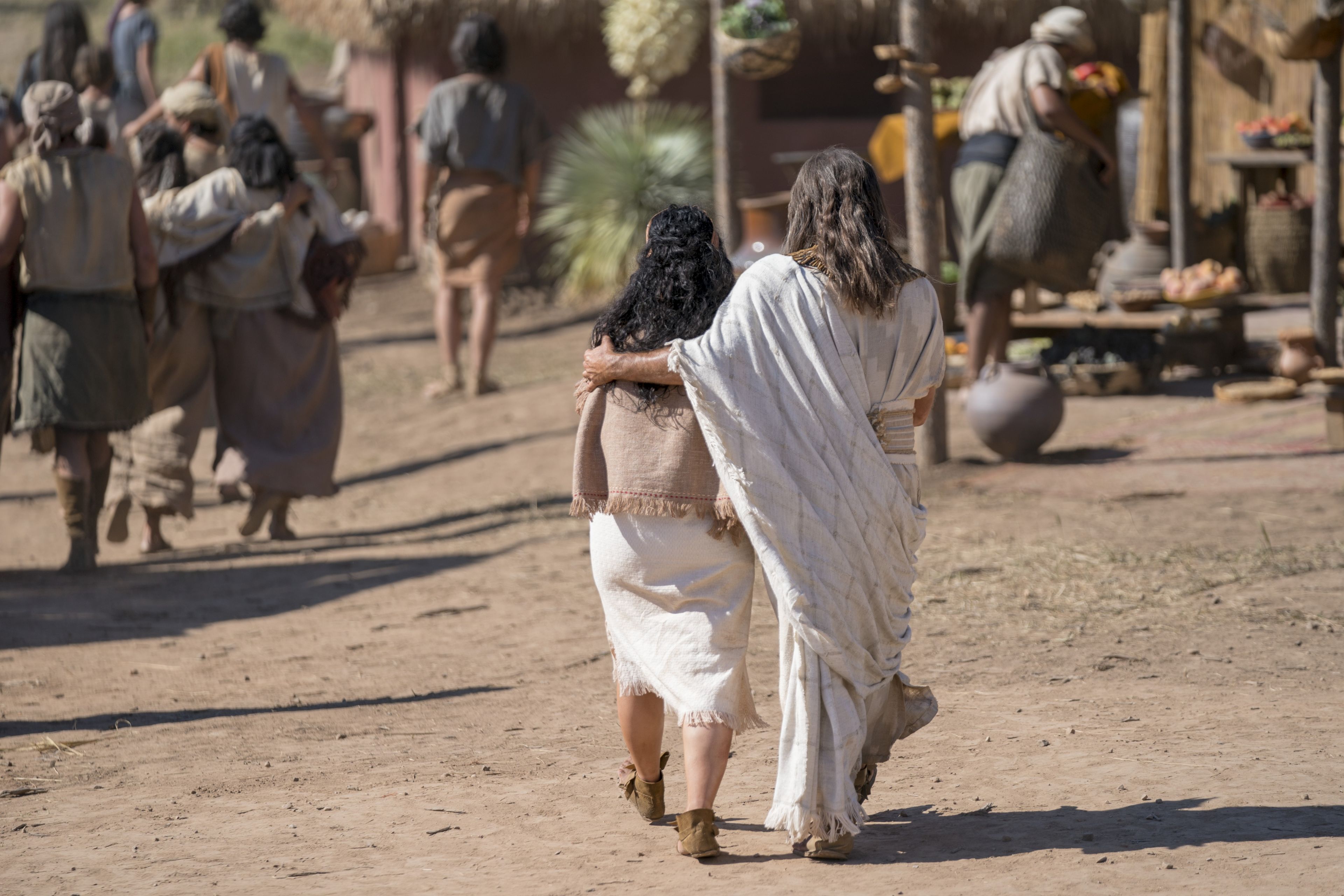 Nephite standing on a watchtower