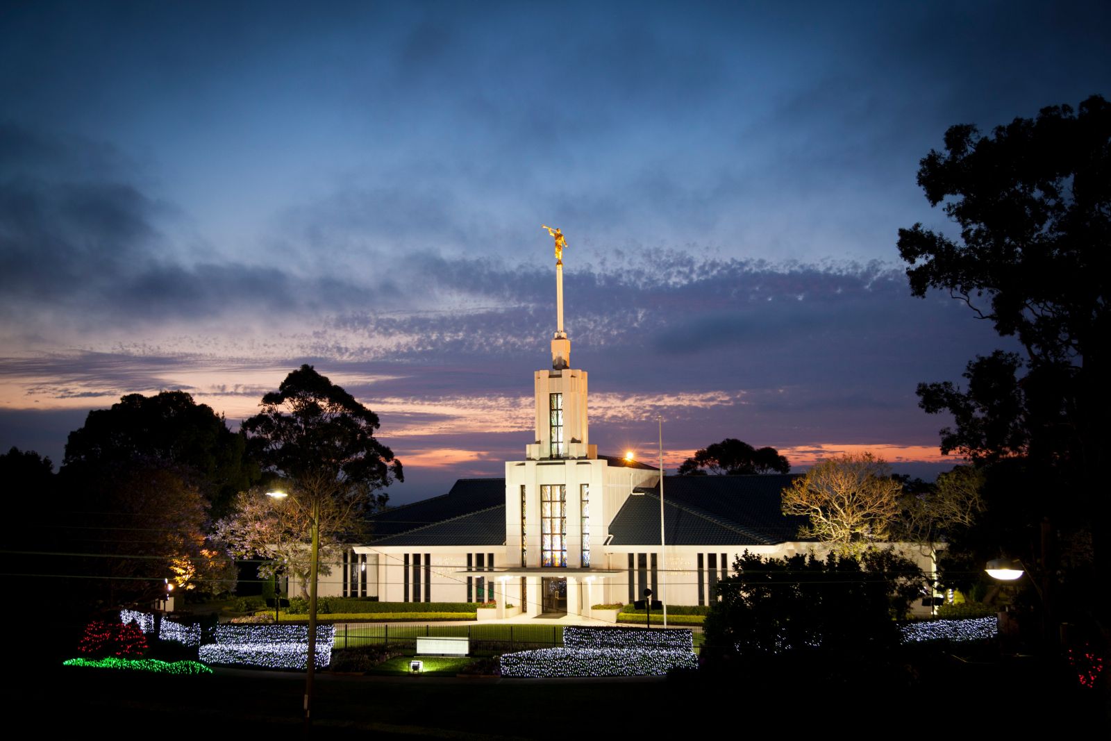 Sydney Australia Temple in the Evening