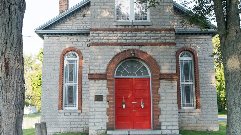 Peter and Mary Whitmer Log Home in Fayette, NY.