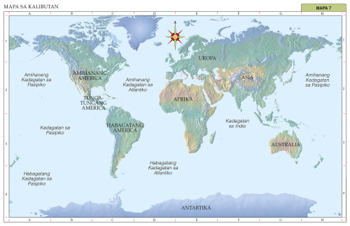 Mapa 7: Mapa sa Kalibutan