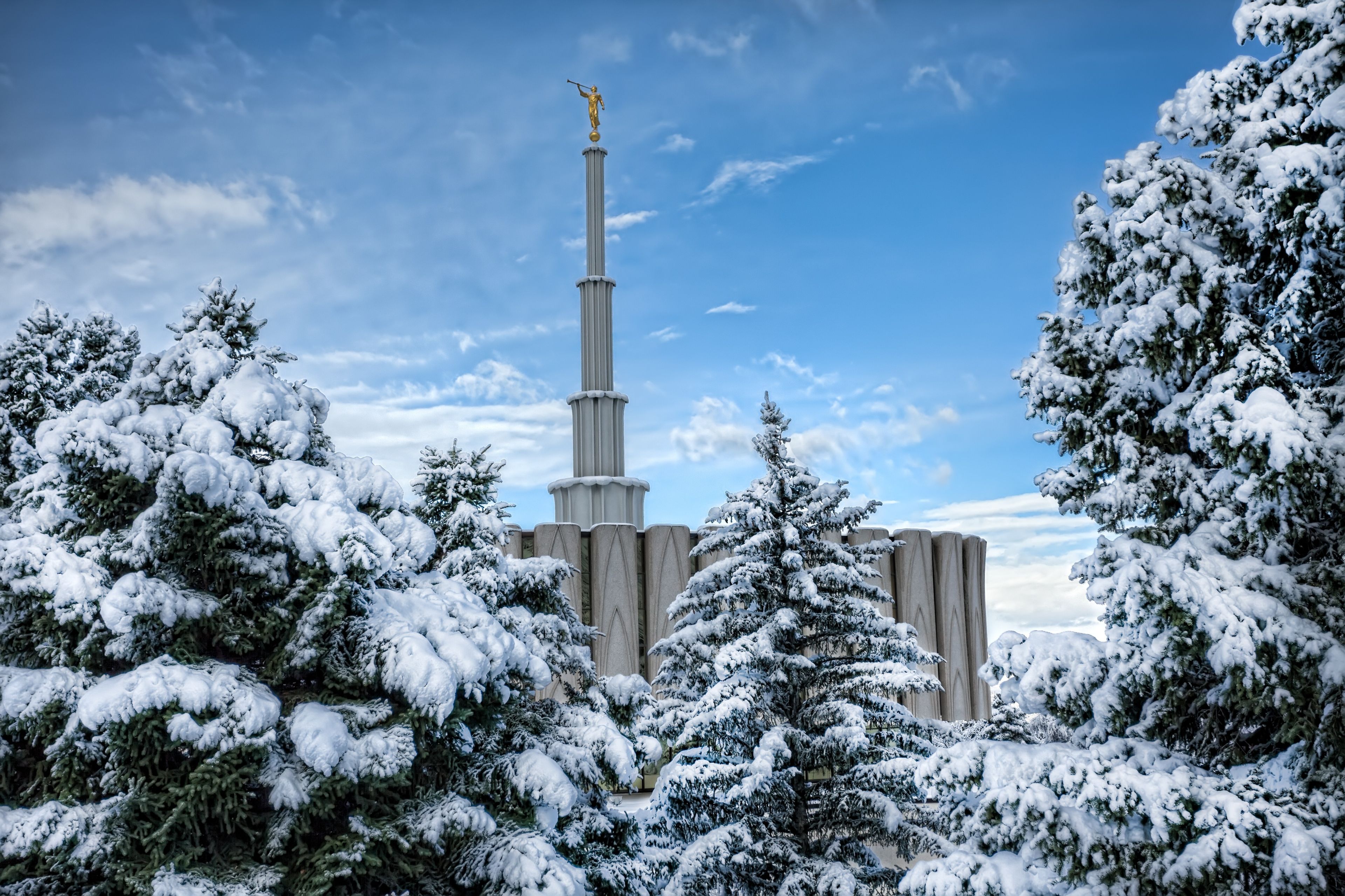 Provo Utah Temple in the Winter