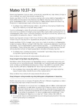 Lesson 13: Mateo 8–10