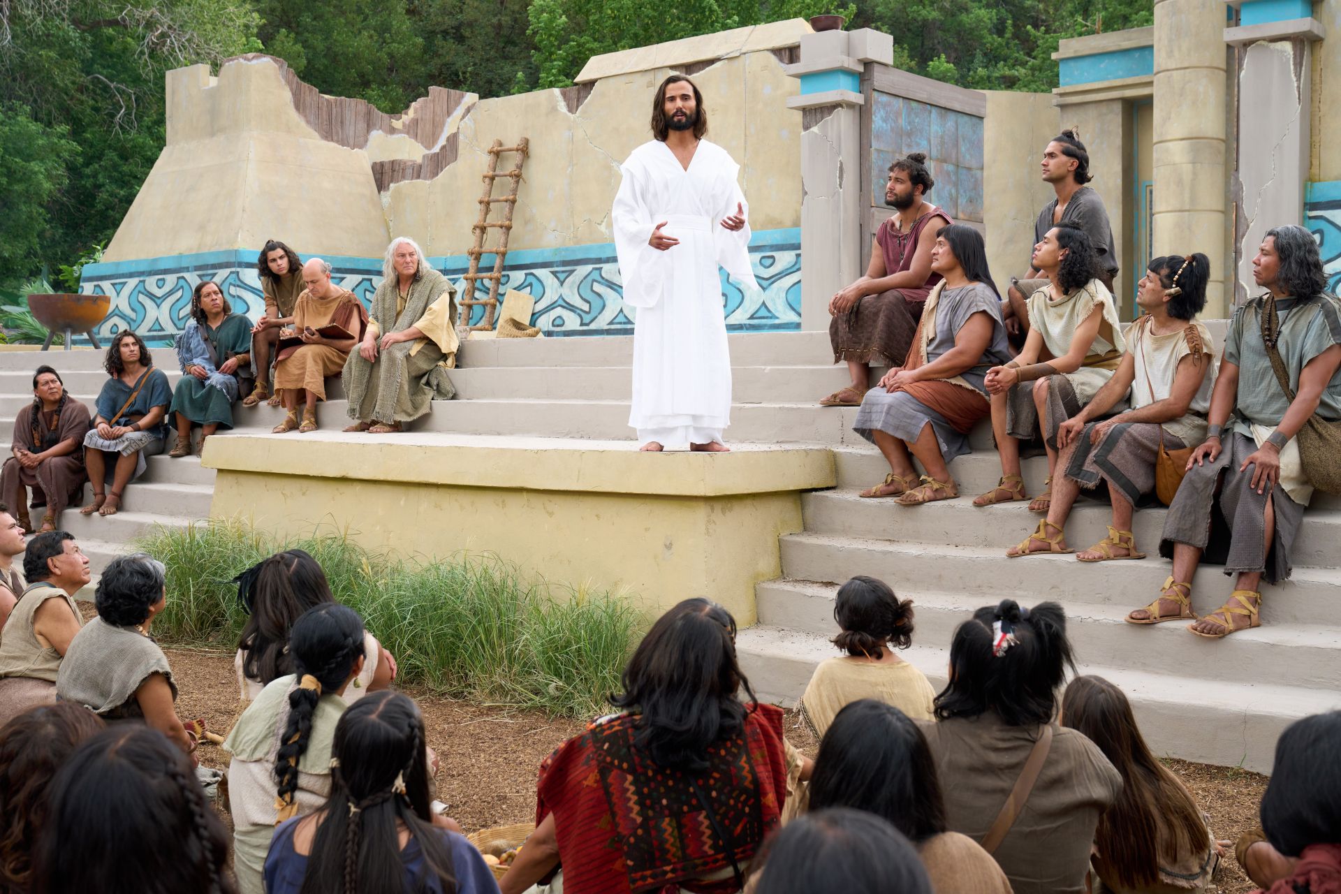 Jesus Christ Visits and Ministers to the People in the Americas