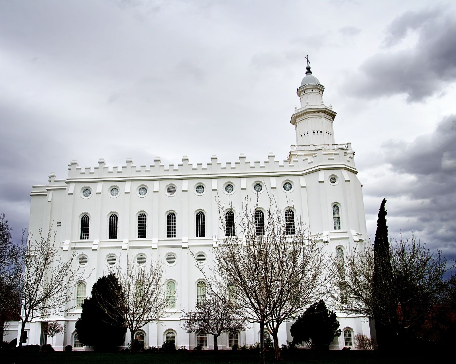 St. George Utah Temple in the Spring