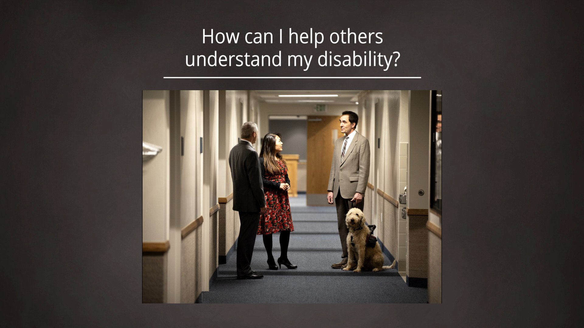 How can I help others understand my disability?