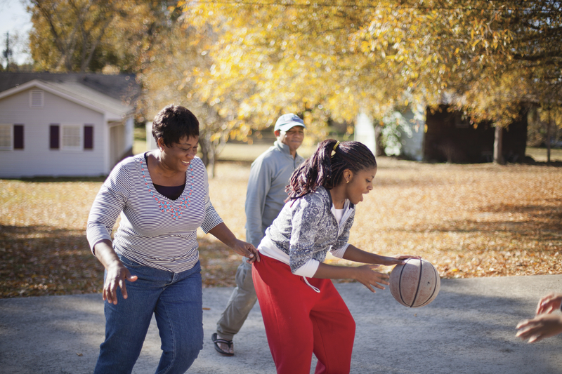 Family Basketball Game