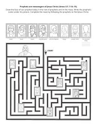 Old Testament Activity Pages