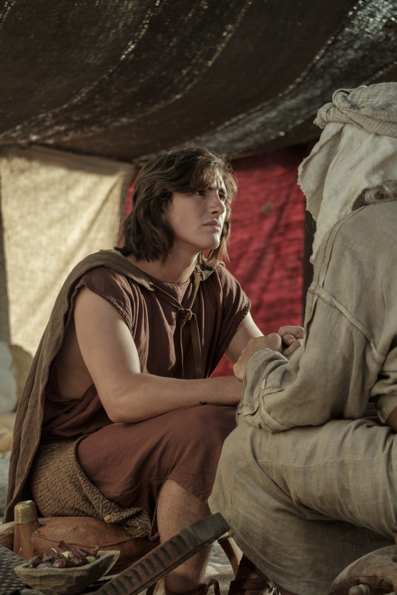 Nephi and his brothers talking about going to Laban's