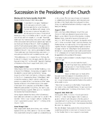 Lesson 23: Succession in the Presidency