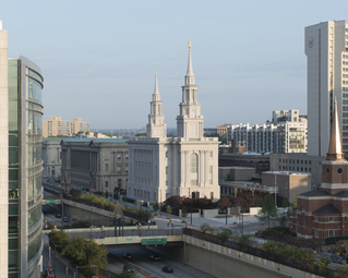 Philadelphia Pennsylvania Temple at Sunset