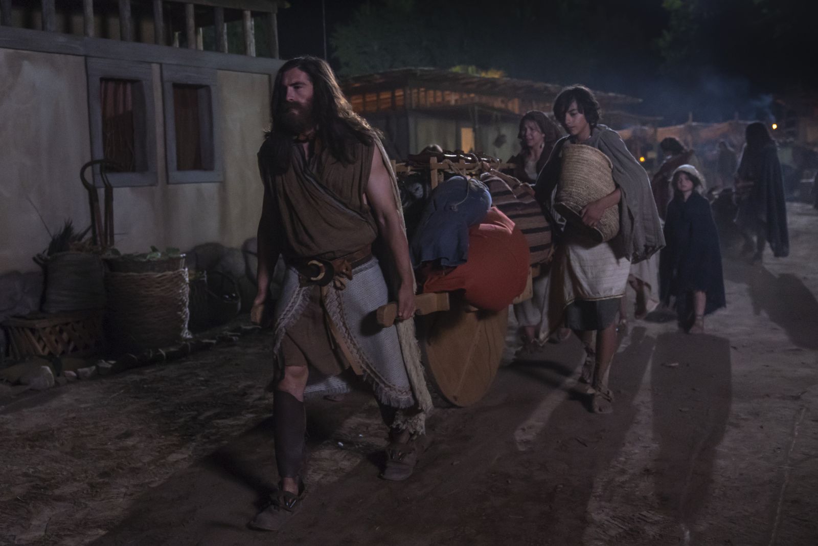 Nephites working on the temple