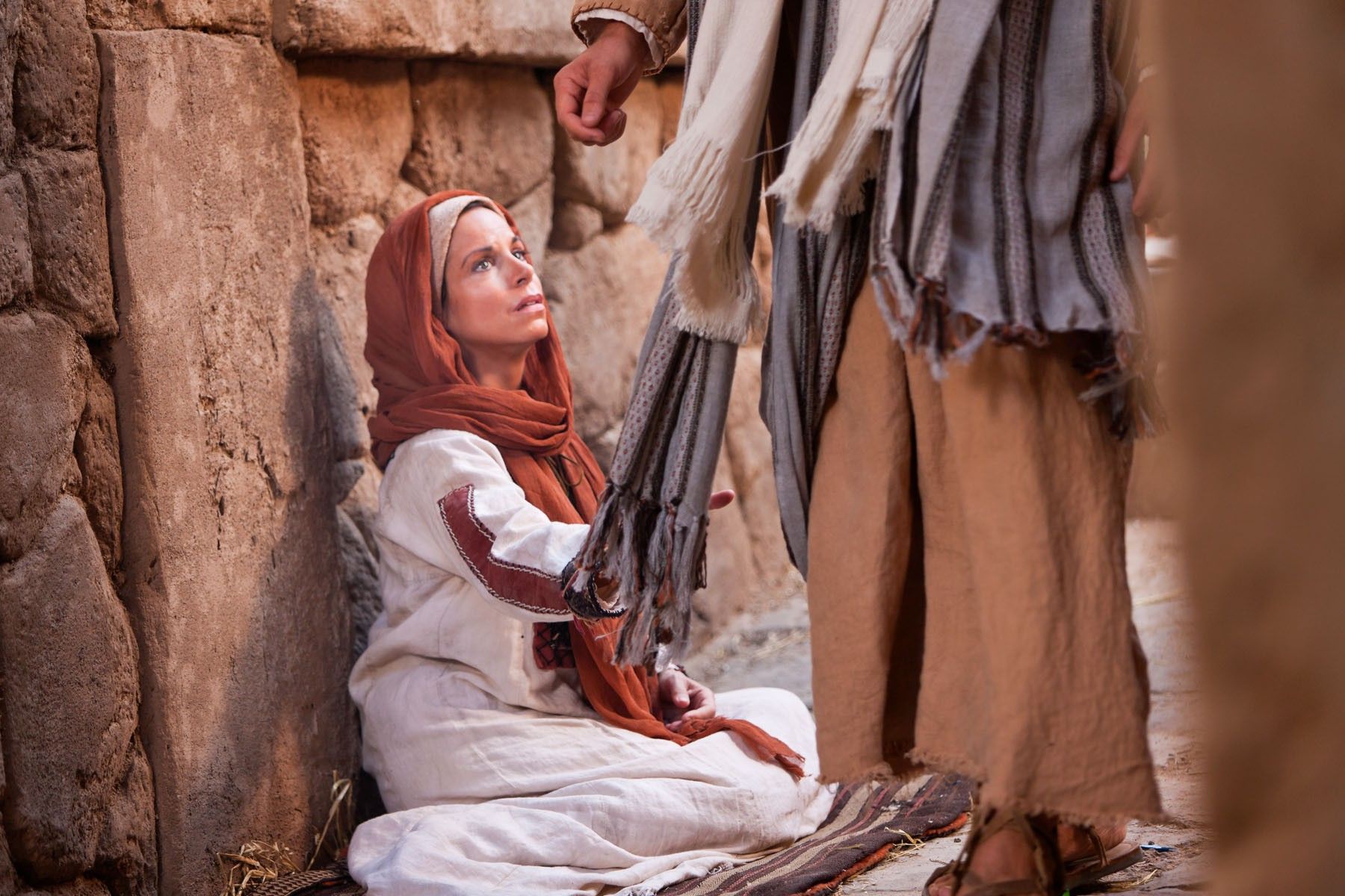 Woman Touches Clothes Of Jesus